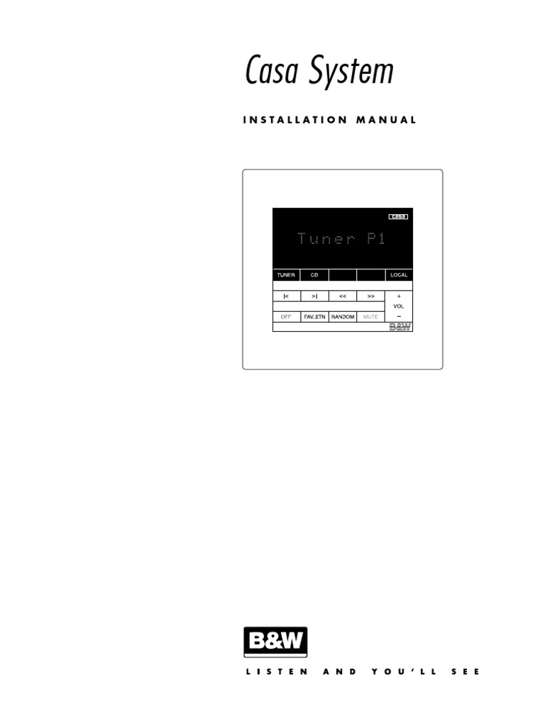 Casa System: Installation Manual | PDF | Ac Power Plugs And Sockets ...