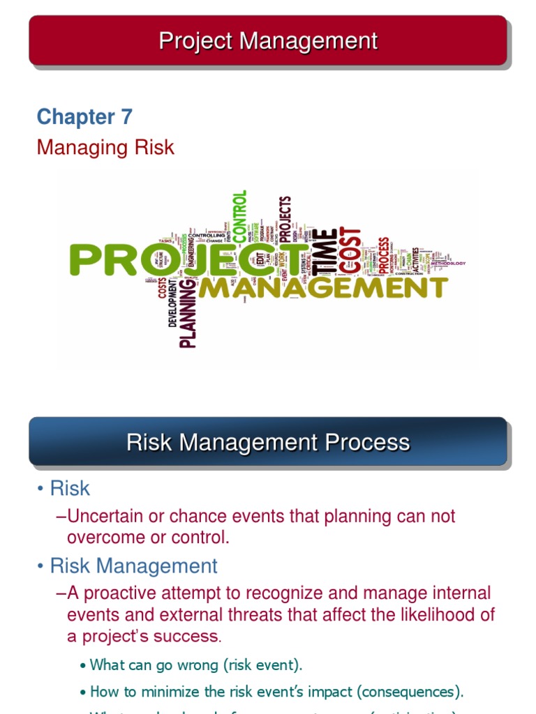 Project Management: Managing Risk | Download Free PDF | Risk Management ...