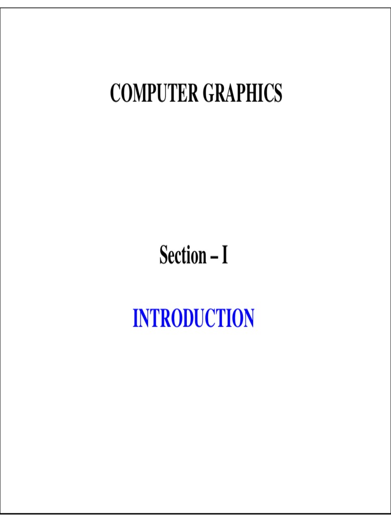 Computer Graphics Notes | PDF | Graphical User Interfaces | Computer ...