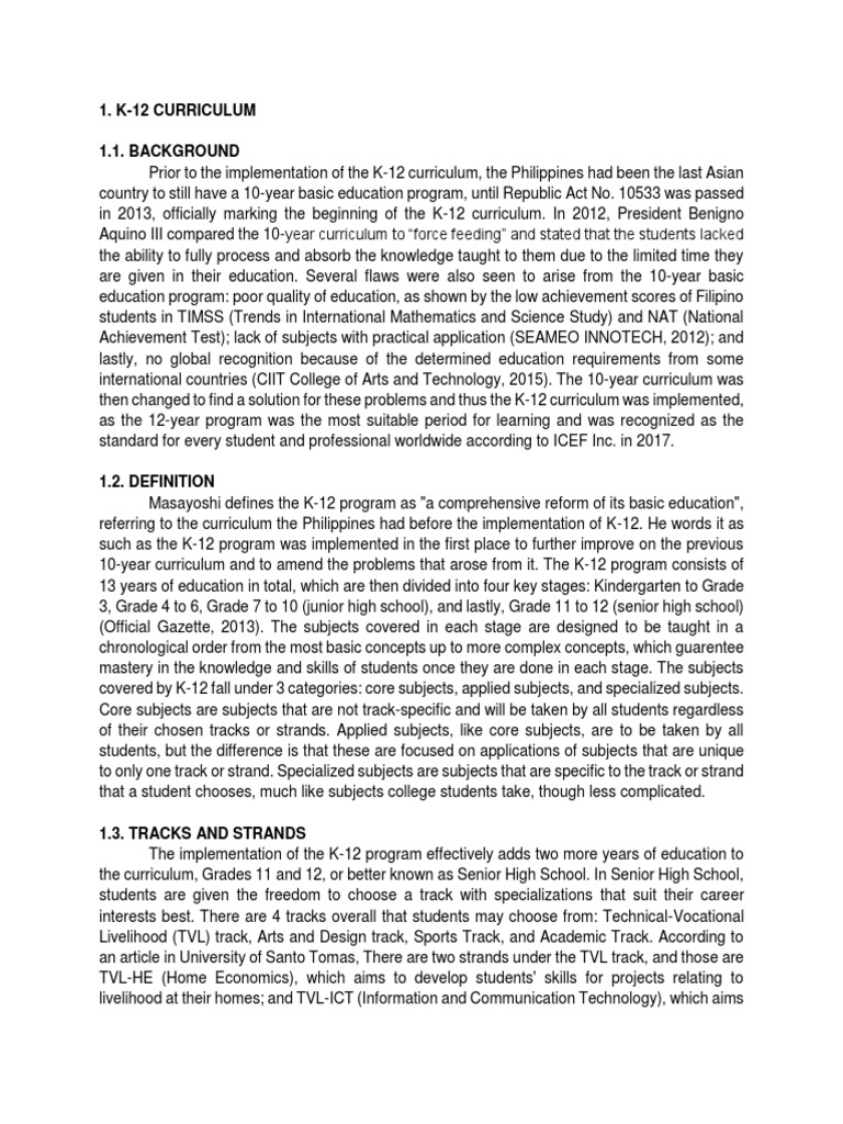 K12 Chapter 2 RRL | PDF | Curriculum | Psychology