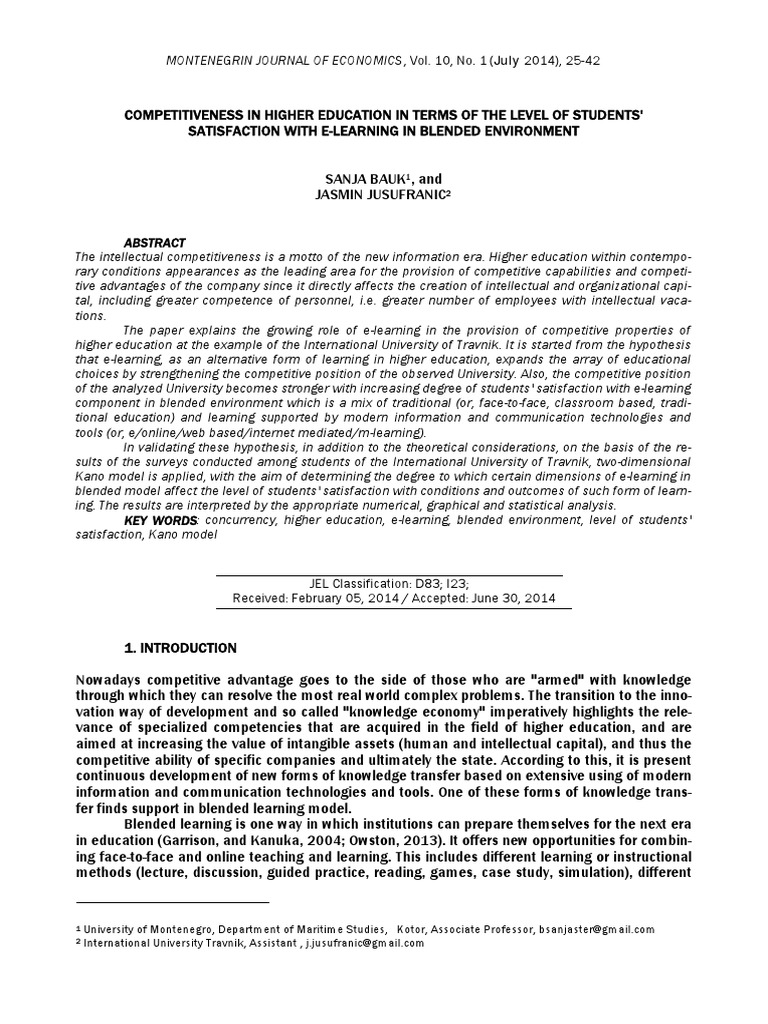 Competitiveness in Higher Educ PDF | PDF | Educational Technology ...