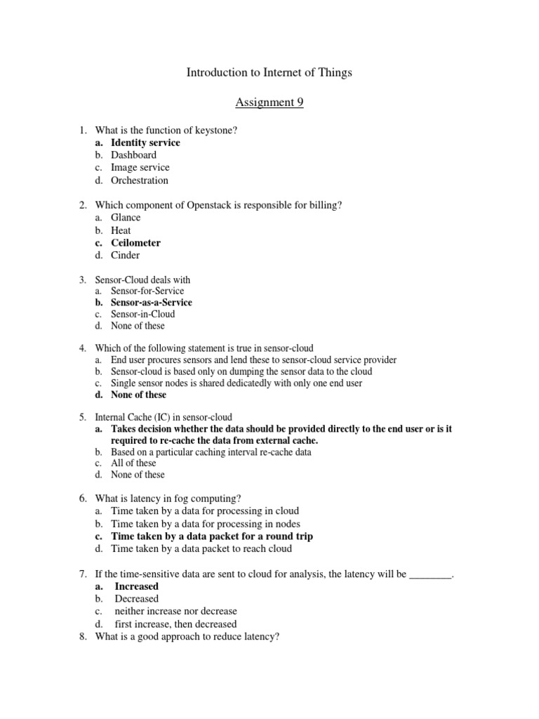 Week 9 Assignment Solution | PDF Week 9 Assignment Solution | PDF