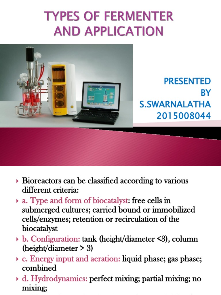 Types of Fermenter | PDF | Chemical Reactor | Nature