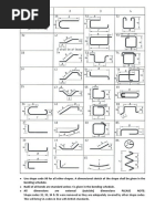 BS 8666 Rebar Bending Standards | PDF