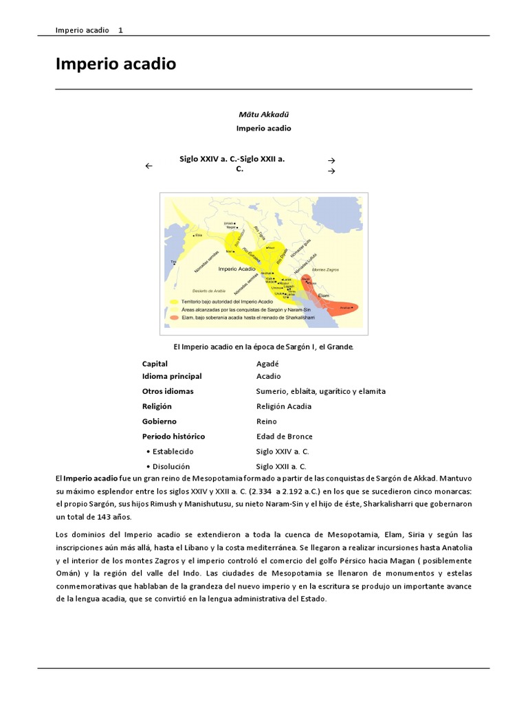Imperio acadio | Mesopotamia | Arqueología de Iraq