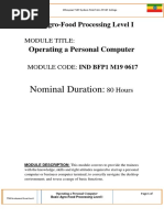 Operate A Personal Computer | PDF | Computer Data Storage | Computer File