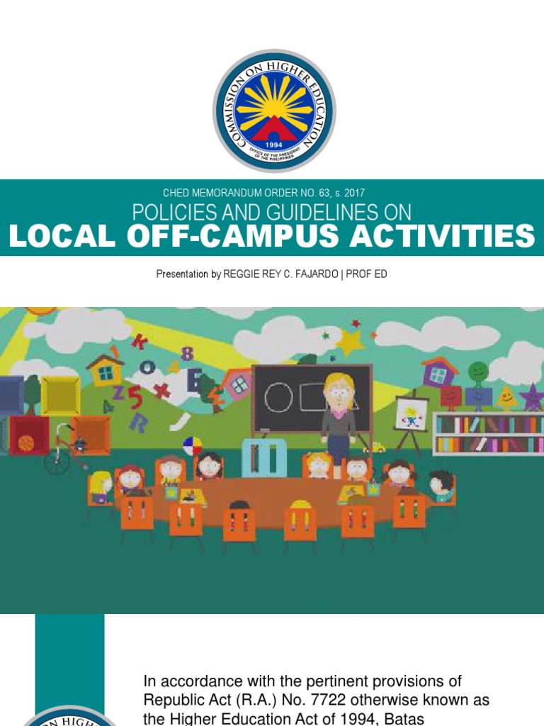 CHED CMO On OFF-CAMPUS ACTIVITIES | PDF | Curriculum | Higher Education
