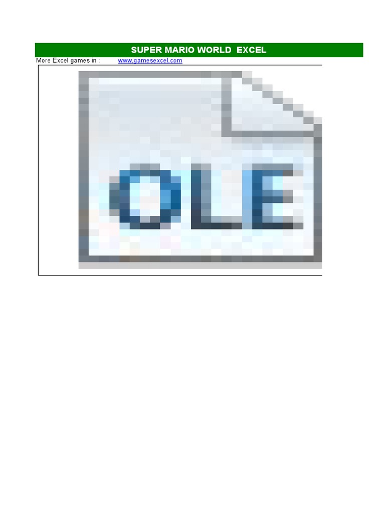 Super Mario World Excel | PDF