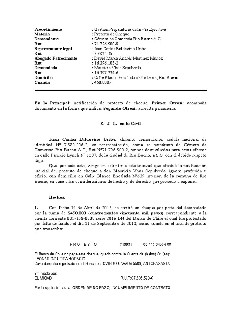 protesto de cheque | Cheque | Bancos