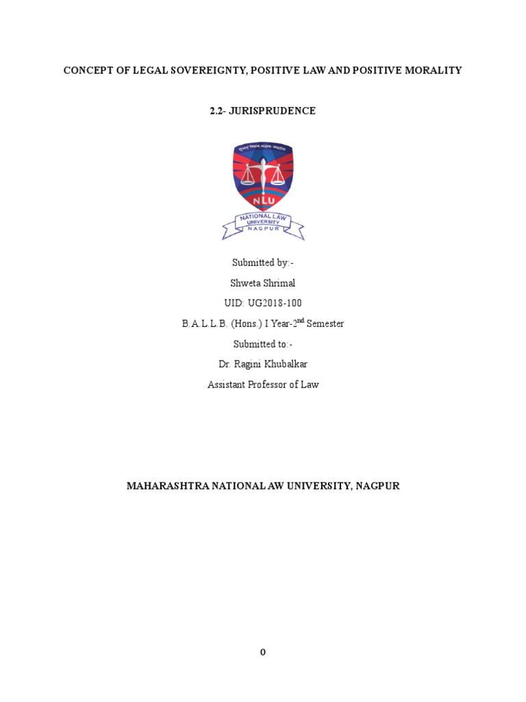 Concept of Legal Sovereignty | PDF | Jurisprudence | Sovereignty