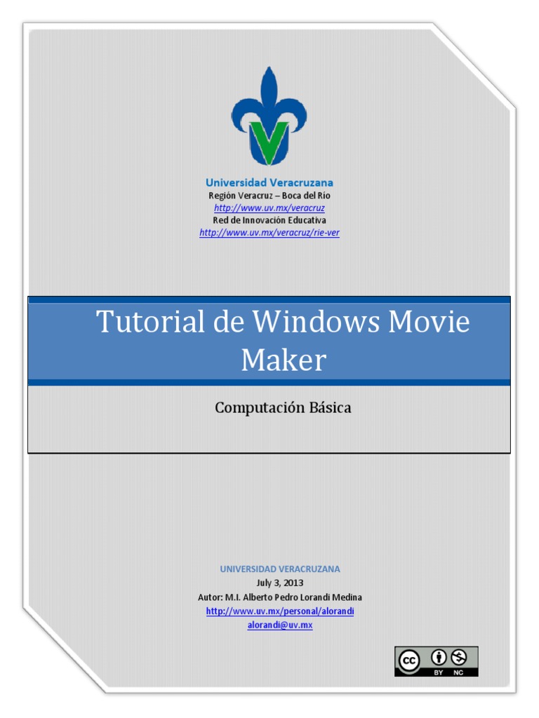 Alberto Pedro Lorandi Medina - Tutorial Windows Movie Maker | PDF | Youtube | Software