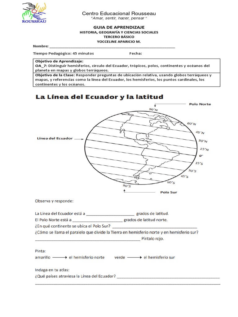 Linea Ecuador y Latitud | PDF