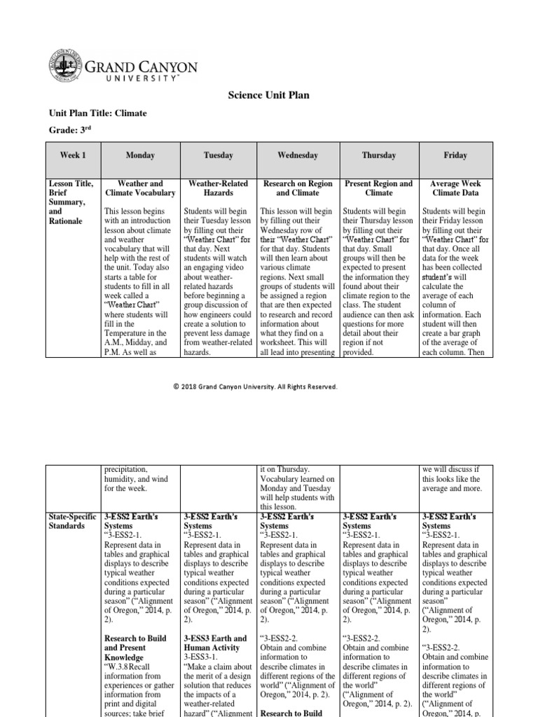 Elm 570 - Science Unit Plan | PDF | Tropical Cyclones | Educational ...