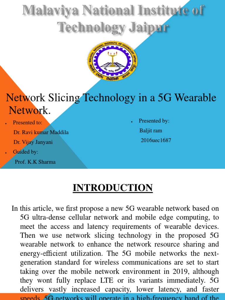 Network Slicing Technology in A 5G Wearable Network | PDF | Wearable Technology | Computer Network