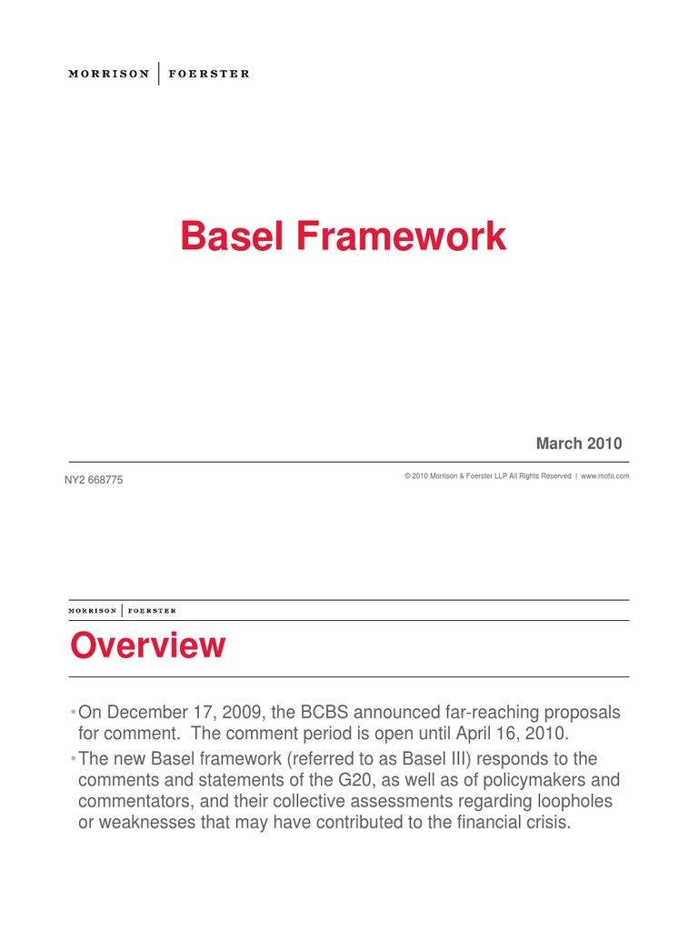 Basel Framework Pdf