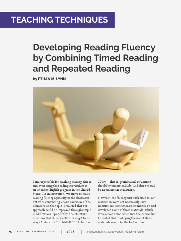 Enhancing Reading Fluency Techniques | PDF | Reading (Process) | Fluency