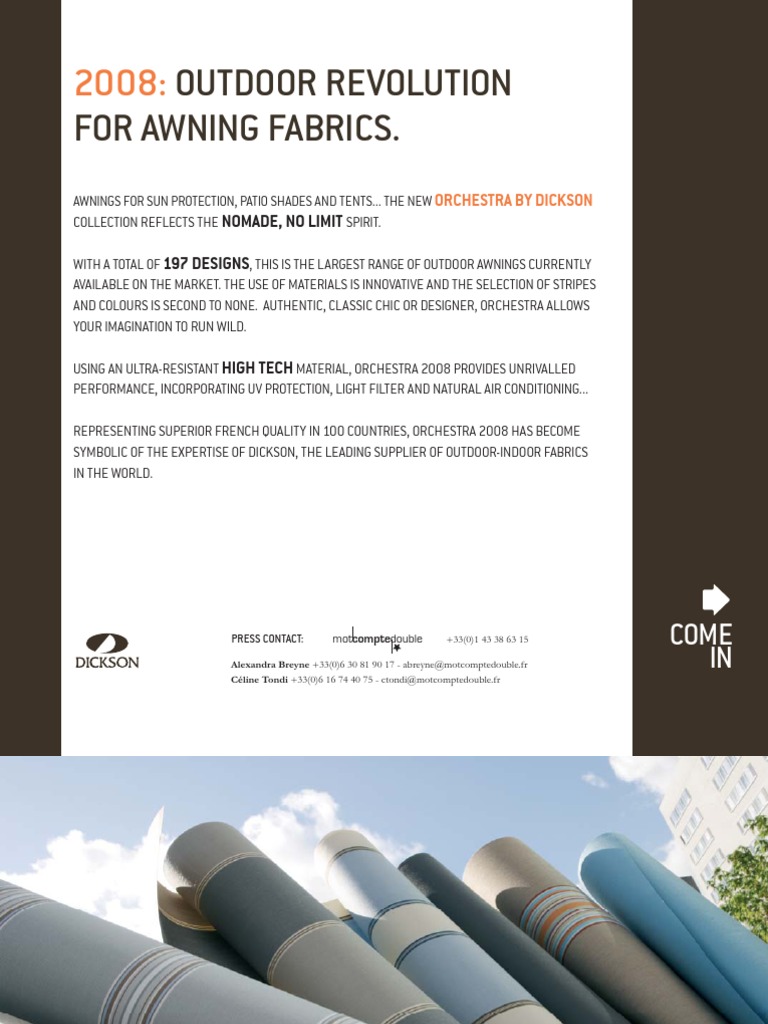 DP Orchestra en 2008 | PDF | Ultraviolet | Textiles