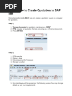 13 ME41 - How To Create RFQ (Request For Quotation) in SAP | PDF ...