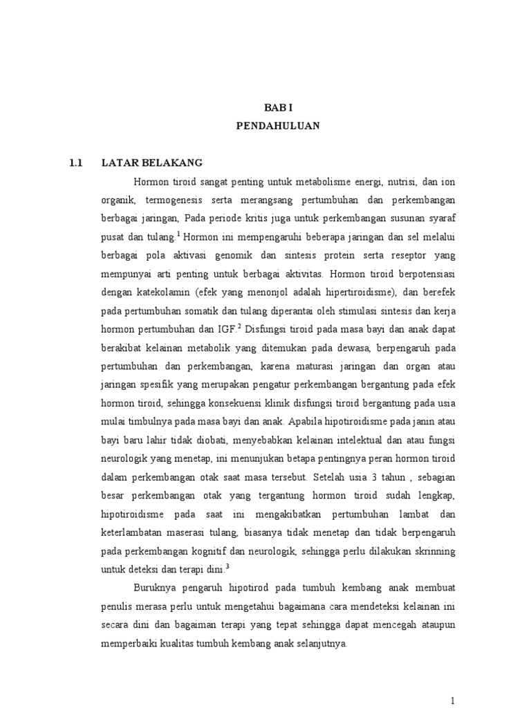 Hipotiroid Referat | PDF | Kesehatan Holistik