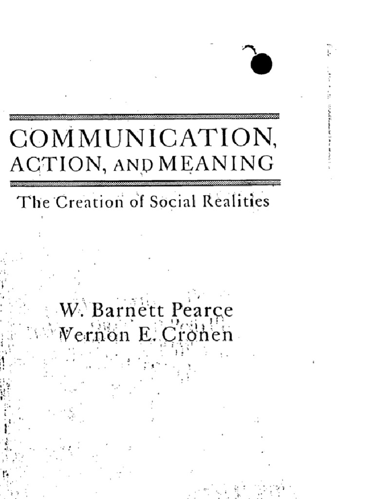 Communication Action Meaning - Pearce Cronen Searchable Cropped PDF ...