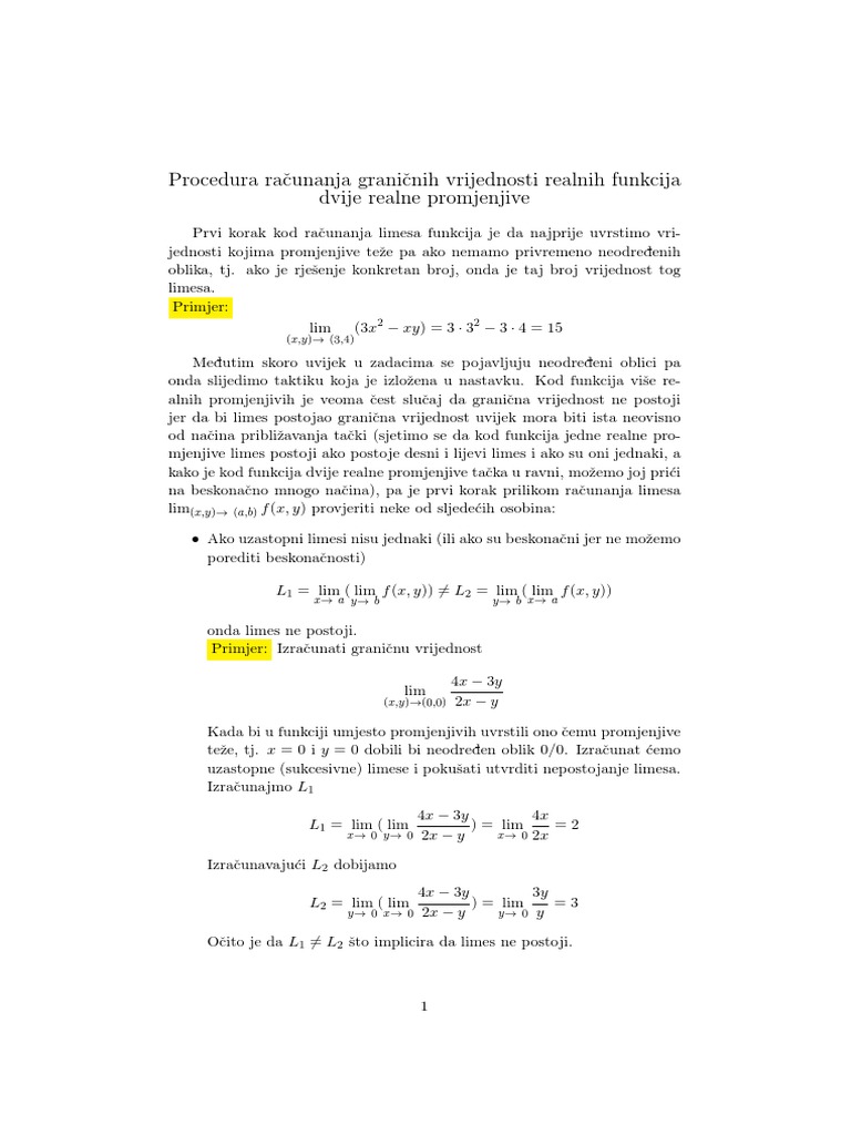 Procedura Raučnanja Limesa | PDF