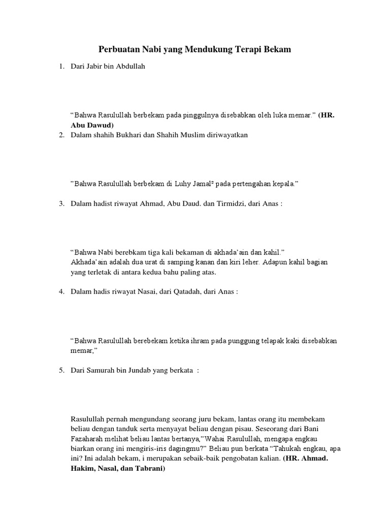 Terapi Bekam | PDF