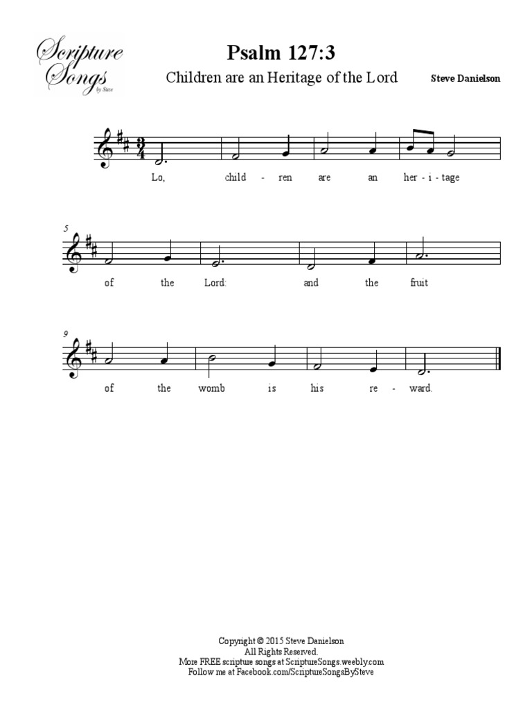 Psalm 127 3 | PDF