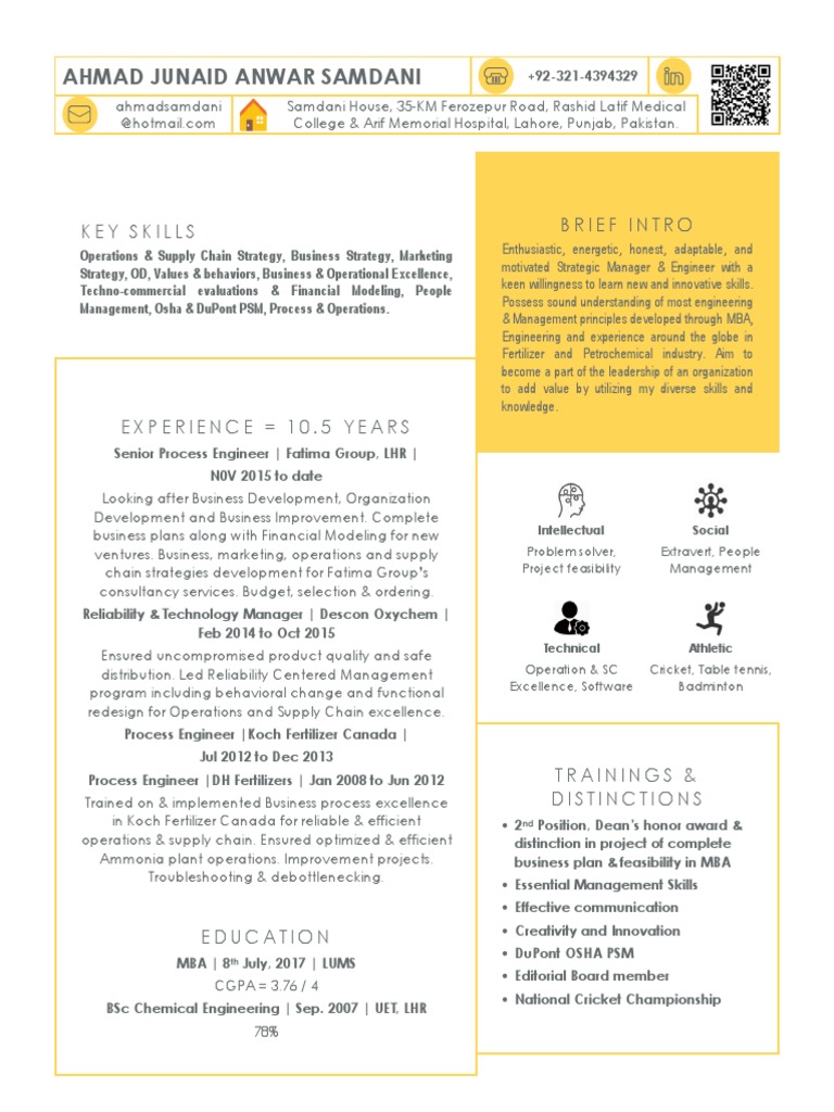Ahmad Junaid Anwar Samdani: Key Skills Brief Intro | Download Free PDF ...