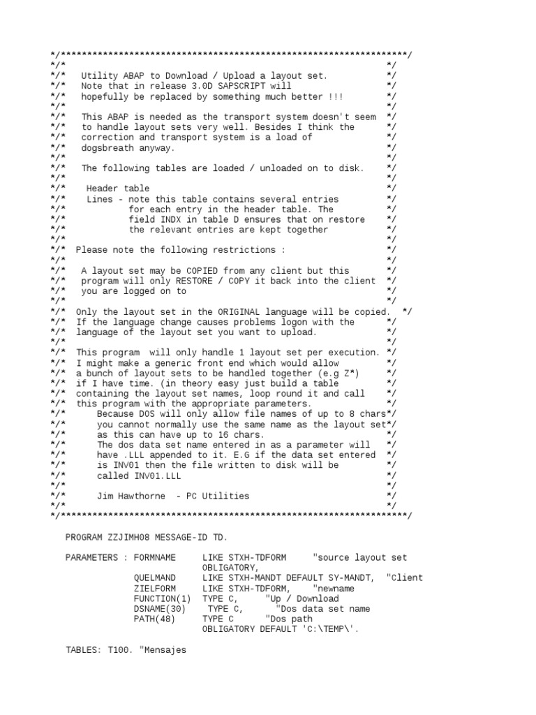 Sapscript Forms | PDF | File Format | Data Management