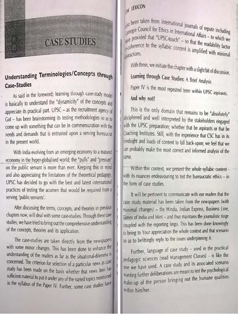 Lexicon (Ethics) Case Studies 2014-15 PDF | PDF