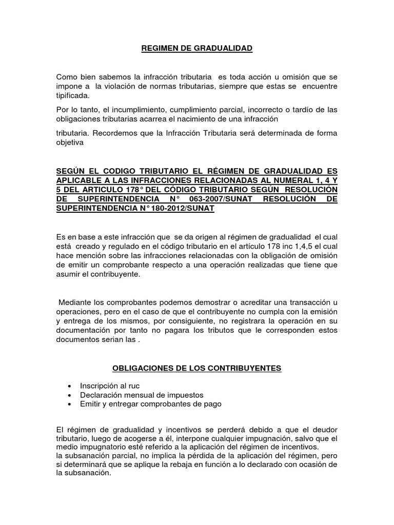 Regimen de Gradualidad | Descargar gratis PDF | Virtud | Ley Pública