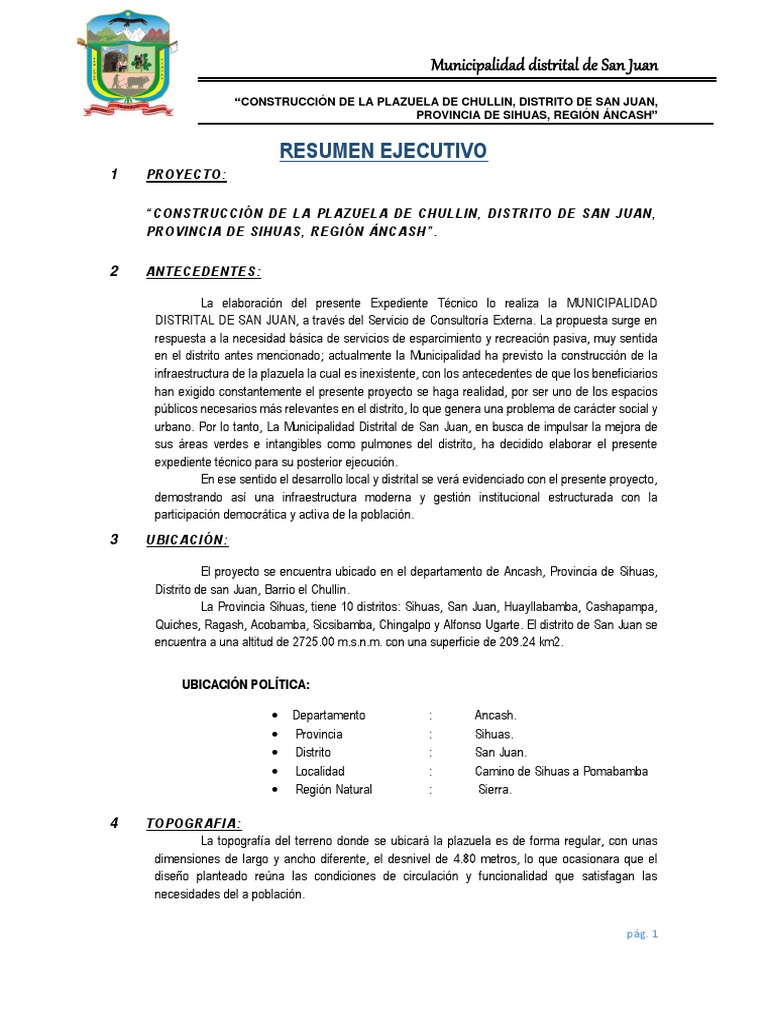 Resumen Ejec - Chullin | PDF | Zona tropical | Clima