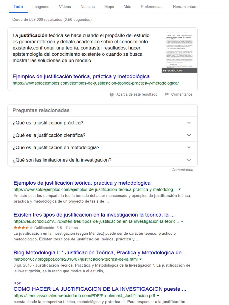 Justificacion Practica | PDF