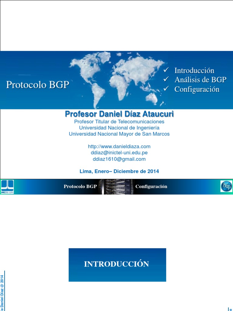 Protocolo BGP | PDF | Estándares de internet | Protocolos de comunicaciones