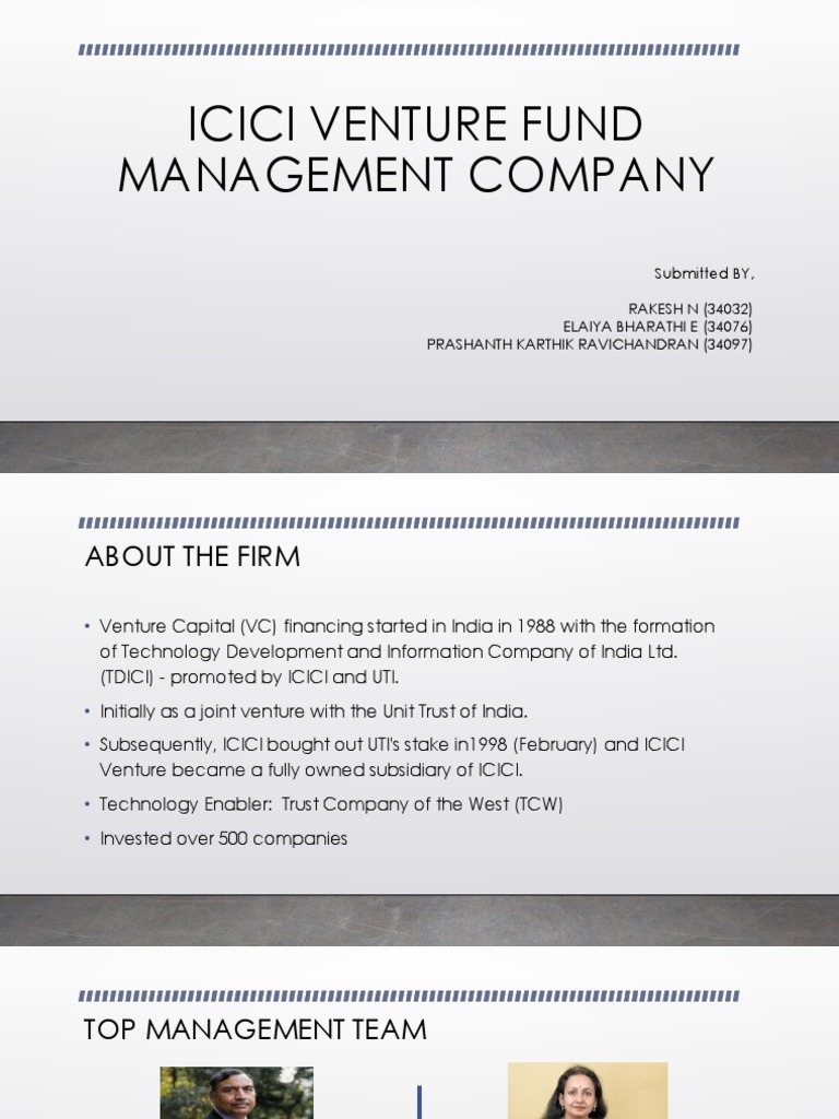ICICI Venture Fund Overview | PDF | Venture Capital | Corporate Finance