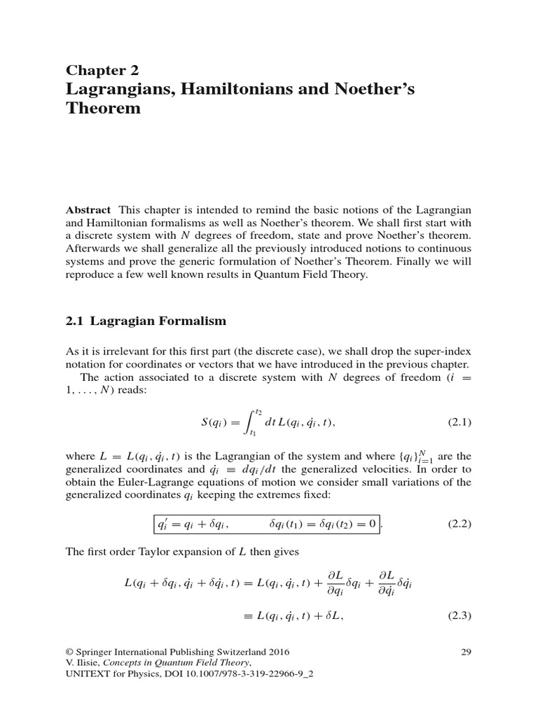 Classical Mechanics | PDF | Noether's Theorem | Lagrangian Mechanics