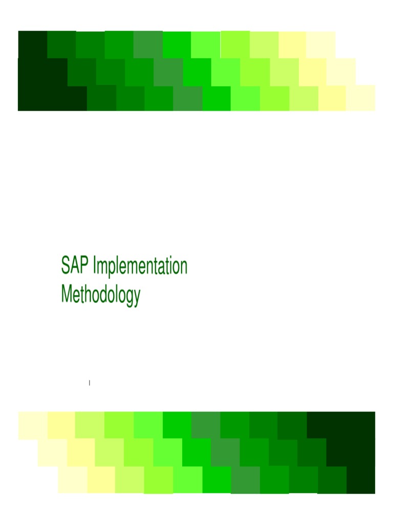 SAP Implementation Methodology PDF | PDF | Business Process | Project ...