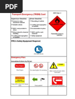 Transport Emergency Card Guide | PDF