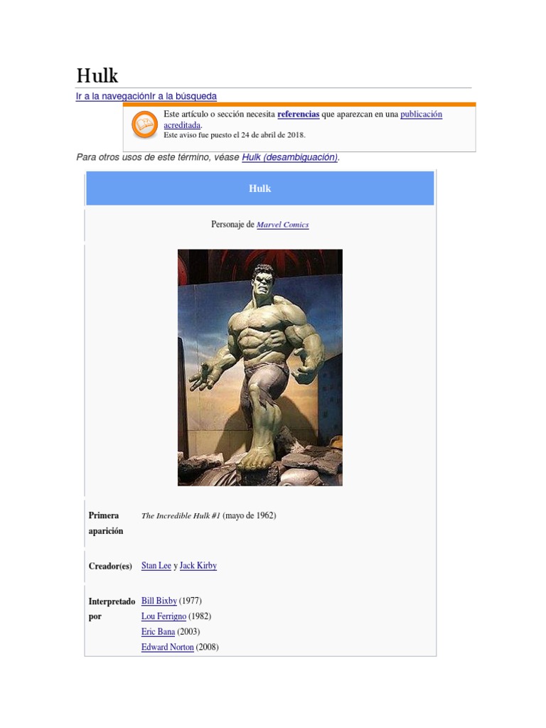 Hulk | PDF | Personajes de cómic | Comics Marvel