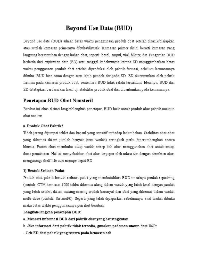 Beyond Use Date | PDF