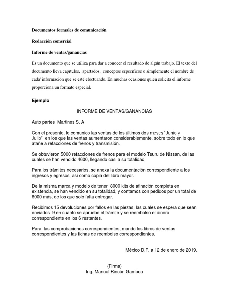 Documentos Formales de Comunicación