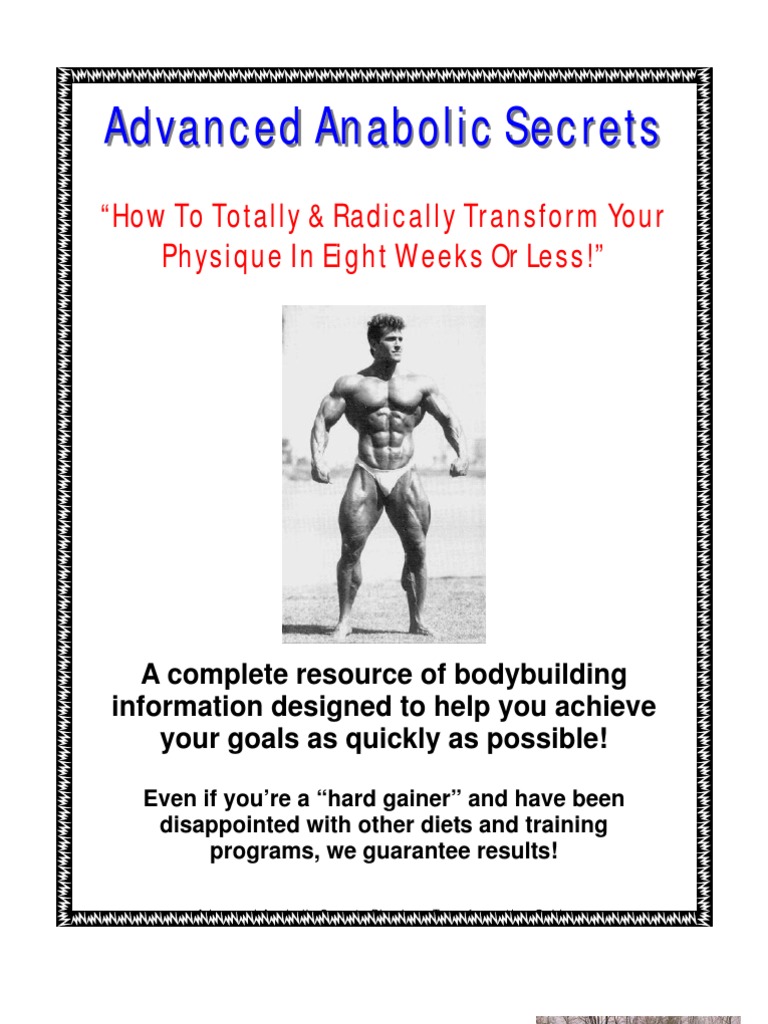 Advanced Anabolic Secrets | PDF | Self-Improvement