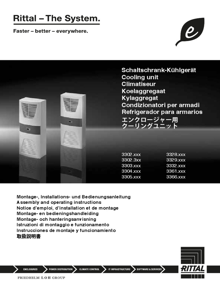 Aire Acondicionado Rittal PDF | PDF | Refrigerador | Termodinámica