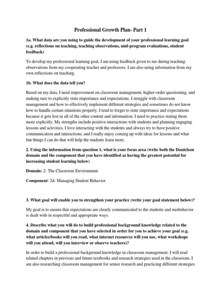 PGP Part 1 | PDF | Classroom Management | Teachers