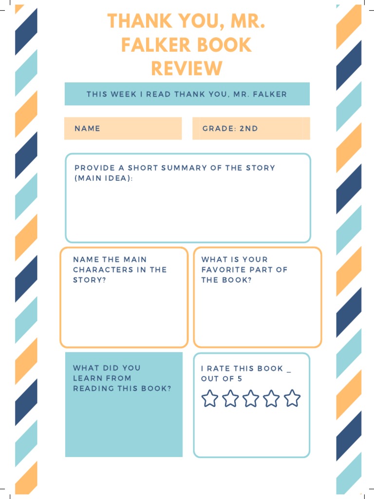 Book Review Worksheet 1 | PDF