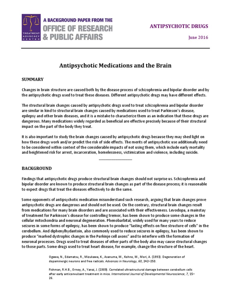 Antipsychotics and The Brain | PDF | Antipsychotic | Schizophrenia
