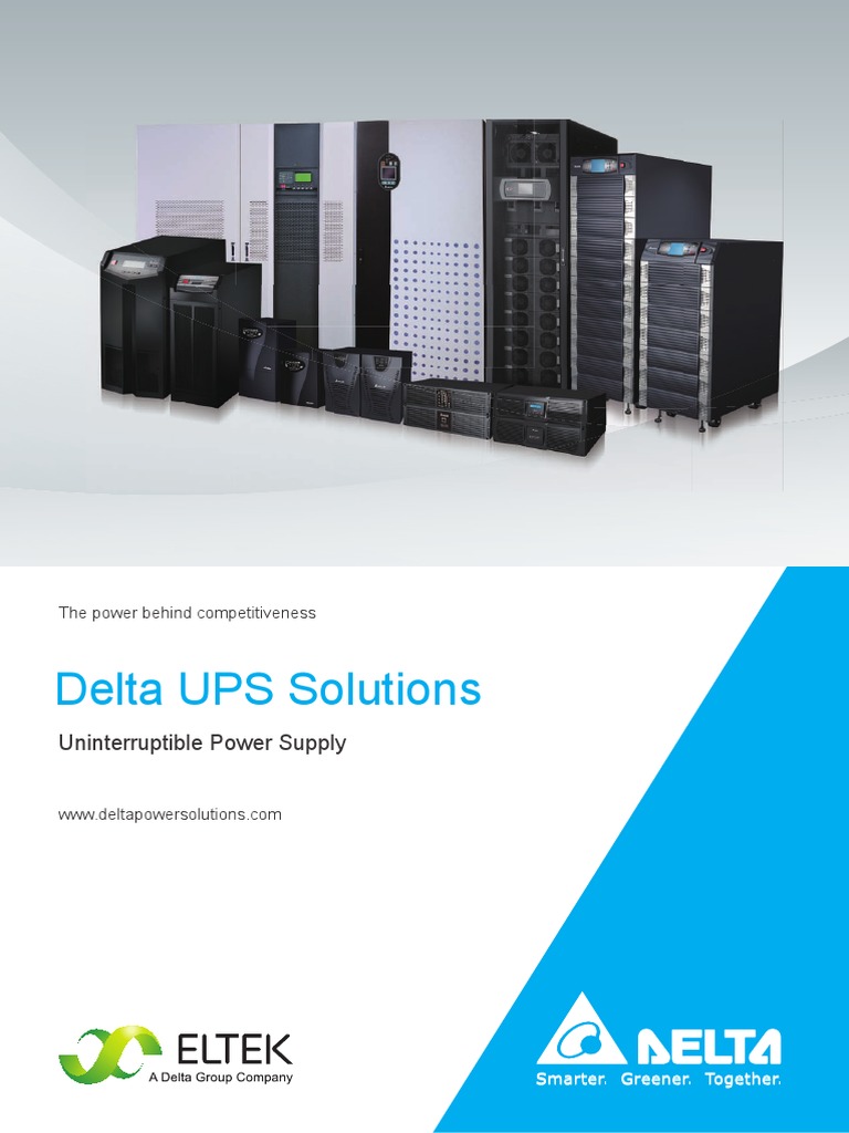 Delta UPS Solutions Overview | PDF | Data Center | Reliability Engineering
