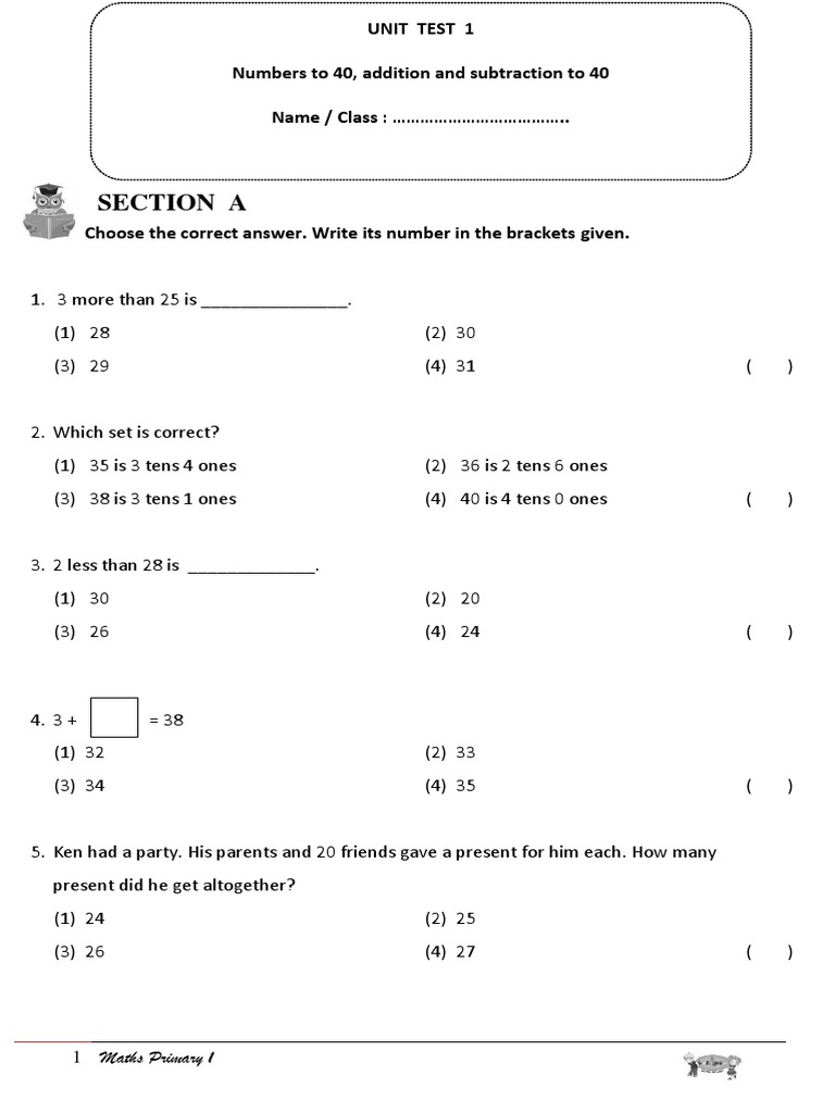 Review Maths Unit Test | Teaching Mathematics | Leisure