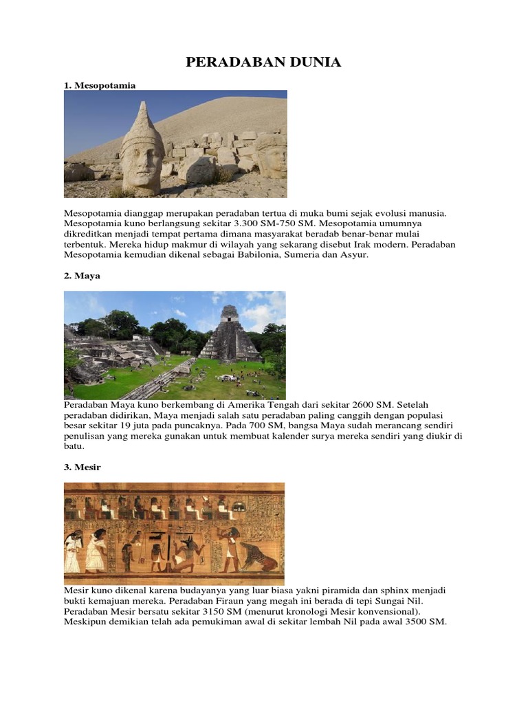 Peradaban Dunia | PDF