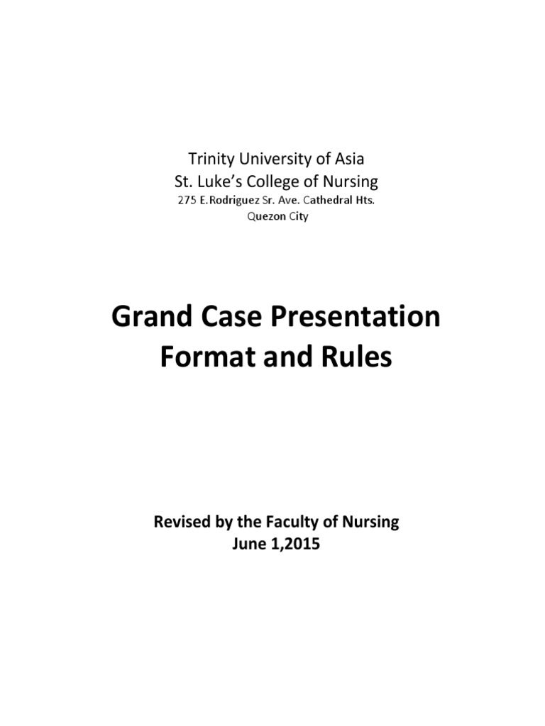 GCP Format and Rules | Download Free PDF | Nursing | Medical Diagnosis